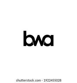 Vektor Stok Bwa Letter Original Monogram Logo Design (Tanpa Royalti ...