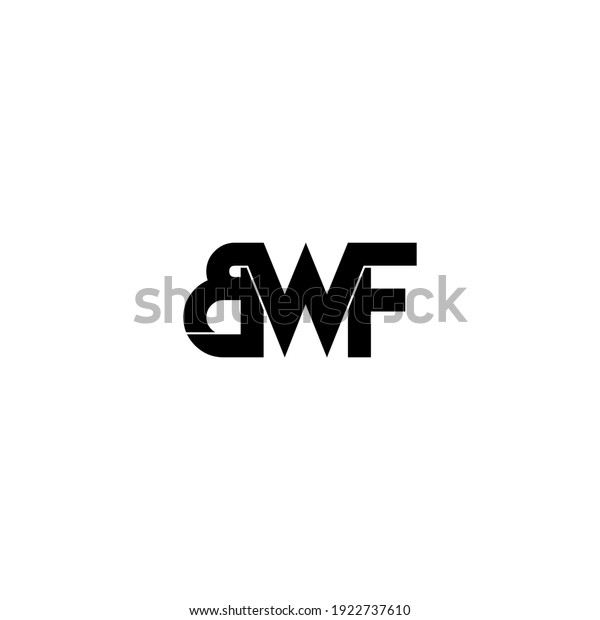 Bwf Letter Original Monogram Logo Design Stock Vector (Royalty Free ...