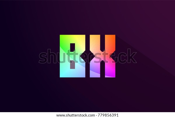Bx B X Letter Combination Alphabet Stock Vector (Royalty Free ...