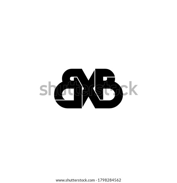 Bxb Letter Original Monogram Logo Design Stock Vector (Royalty Free ...