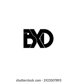 Bxd Letter Original Monogram Logo Design Stock Vector (Royalty Free ...