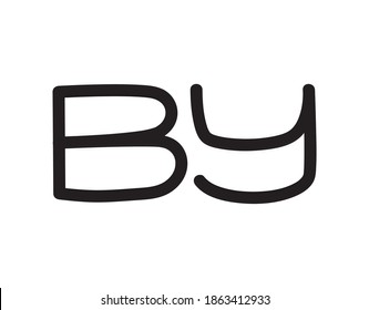 By Word White Background Vector Illustration Stock Vector (Royalty Free ...