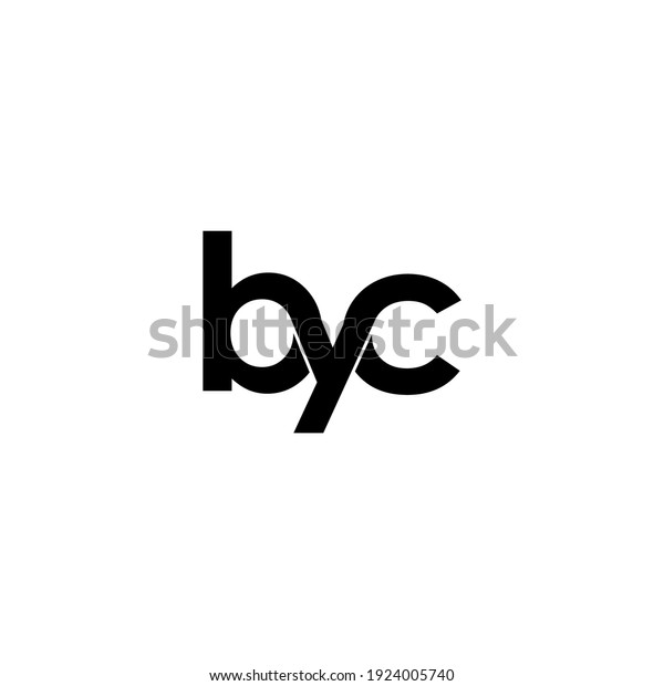 Byc Letter Original Monogram Logo Design Stock Vector (Royalty Free ...