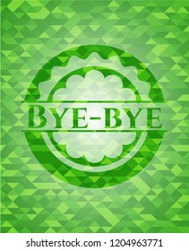 Byebye Green Emblem Mosaic Background Stock Vector (Royalty Free ...