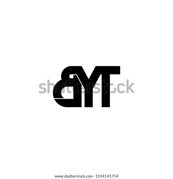 Byt Letter Original Monogram Logo Design Stock Vector (Royalty Free ...