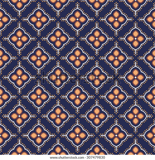 Byzantine Ornament Oriental Seamless Pattern Vector Stock Vector ...