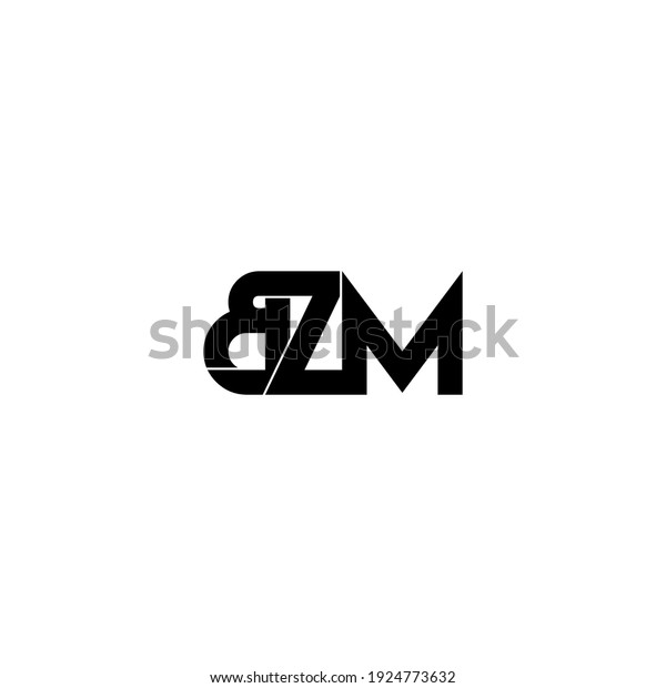 Bzm Letter Original Monogram Logo Design Stock Vector (Royalty Free ...