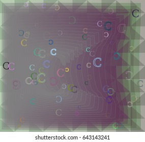 C Alphabet Background Icon Stock Vector (Royalty Free) 643143241 ...