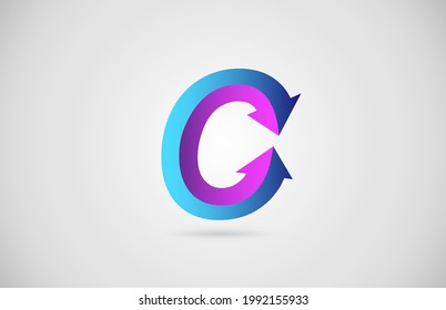 C Arrow Alphabet Letter Logo Business Stock Vector (Royalty Free ...