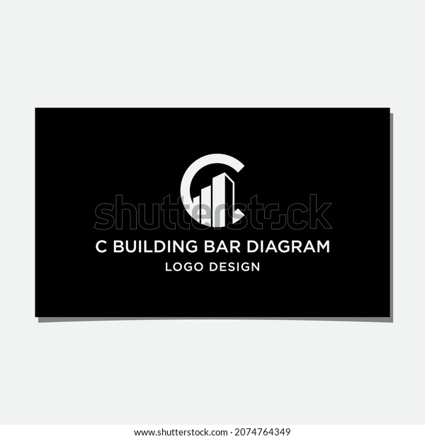 C Building Bar Diagram Logo Design Stock Vector (Royalty Free) 2074764349