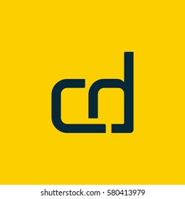 C D Letter Logo Design Vector Stock Vector (Royalty Free) 580413979 ...