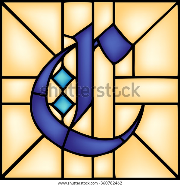 C Gothic Font English Alphabet Letter: เวกเตอร์สต็อก (ปลอดค่าลิขสิทธิ์ ...