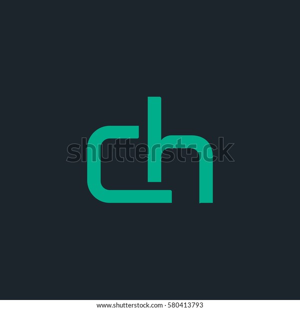 C H Letter Logo Design Vector Stock Vector (Royalty Free) 580413793 ...