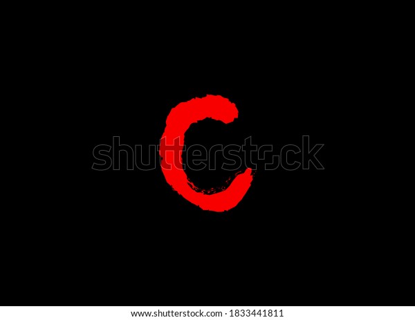 C Horror Bloody Scary Vector Letter Stock Vector (Royalty Free ...