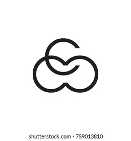 C Letter 8c Logo Design Vector Stock Vector (Royalty Free) 759013810 ...