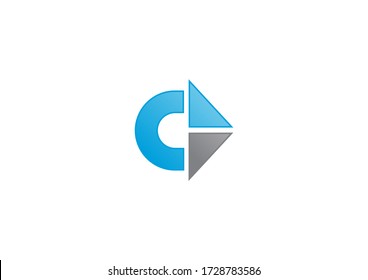 C Letter Arrow Concept Vector Logo Stock Vector (Royalty Free ...