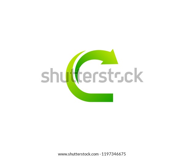 C Letter Arrow Logo Stock Vector (Royalty Free) 1197346675 | Shutterstock
