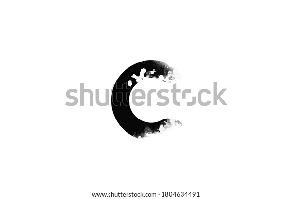 C Letter Black White Icon Logo Stock Vector (Royalty Free) 1804634491 ...