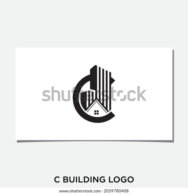 C Letter Buildings Logo Design Vector Stock Vector (Royalty Free ...