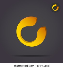 C Letter Circular Icon 2d 3d Stock Vector (Royalty Free) 454419898 ...