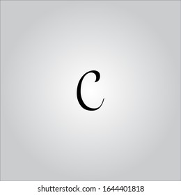 C Letter Logo Nice White Backgroundc Stock Vector (Royalty Free ...