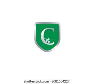 C Letter Shield Logo Design Vector Stock Vector (Royalty Free ...