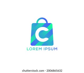 C Letter Shopping Logo Design Vector Stock Vector (Royalty Free ...