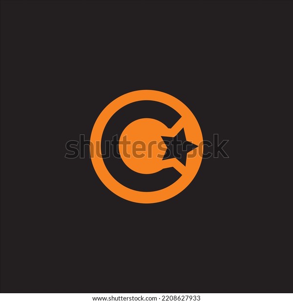 C Letter Star Logo Vector Image Stock Vector (Royalty Free) 2208627933 ...