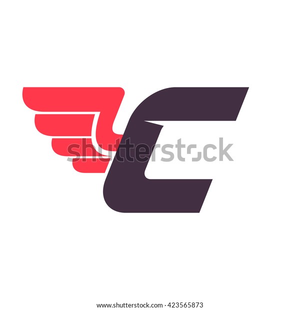 C Letter Wing Logo Design Template Stock Vector (Royalty Free) 423565873