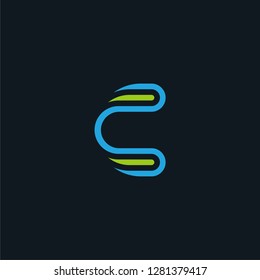Vektor Stok C Logo Letter C Symbol C (Tanpa Royalti) 1281379417 ...