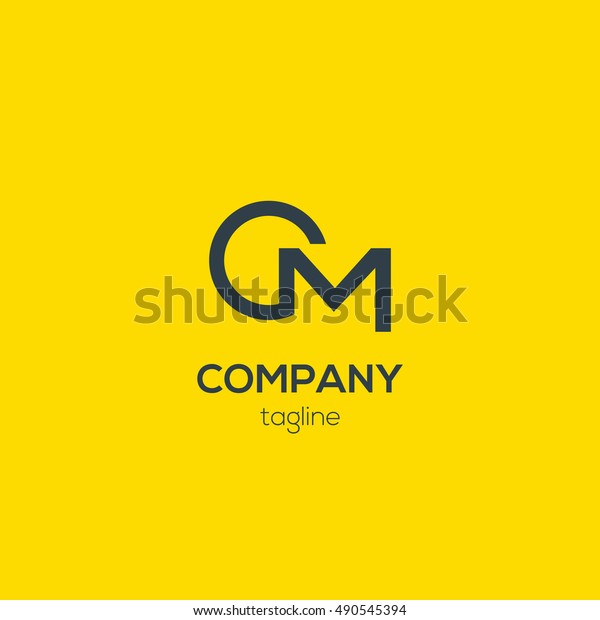 C M Letter Design Logo Vector Stock Vector (Royalty Free) 490545394 ...