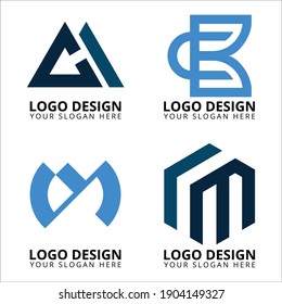 C M Professional Logo Design Stock Vector (Royalty Free) 1904149327 ...