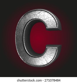 C Metal Letter Stock Vector (Royalty Free) 271078484 | Shutterstock