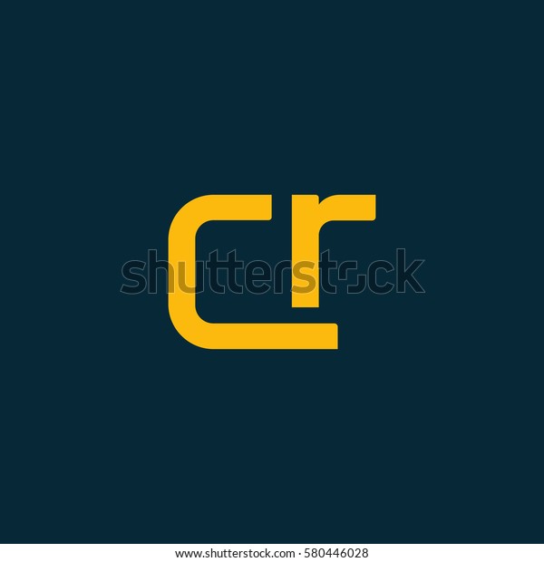 C R Letter Logo Design Vector Stock Vector (Royalty Free) 580446028 ...