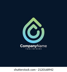 C Water Logo Water Technology Symbol Stock Vector (Royalty Free ...