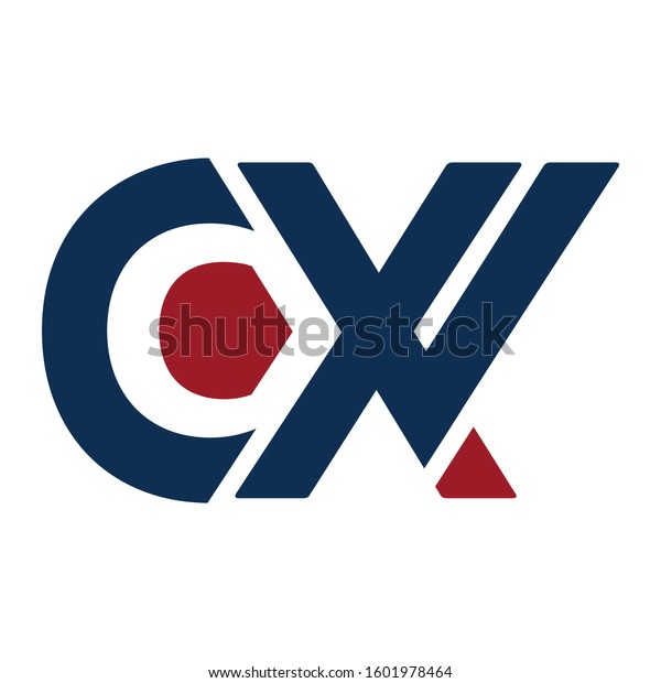 C X Logo Letter Design Stock Vector (Royalty Free) 1601978464 ...