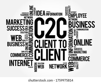 C2c Client Client Word Cloud Business Stock Vector (Royalty Free) 1759975814 | Shutterstock