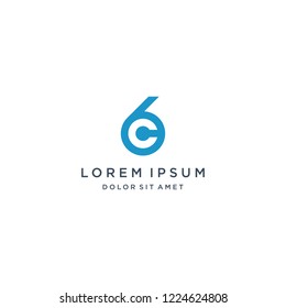 C6 Logo 6c Logo Icon Vector Stock Vector (Royalty Free) 1224624808 ...