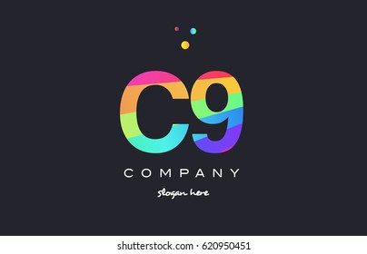 C9 C 9 Nine Letter Number Stock Vector (Royalty Free) 620950451 ...