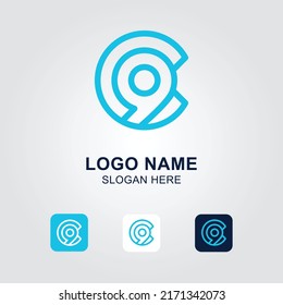 C9 Letter Logo Monogram Simple Stock Vector (Royalty Free) 2171342073 ...