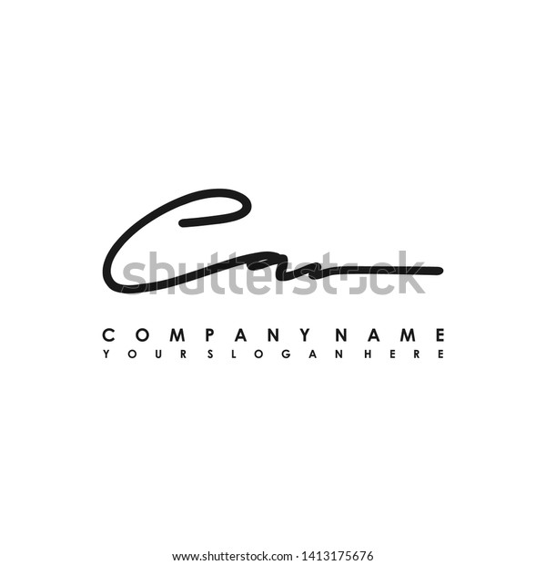 Ca Initial Signature Logo Handwriting Logo Stock Vector (Royalty Free ...
