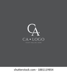 Ca Logo Design Vector Illustration Stock Vector (Royalty Free ...