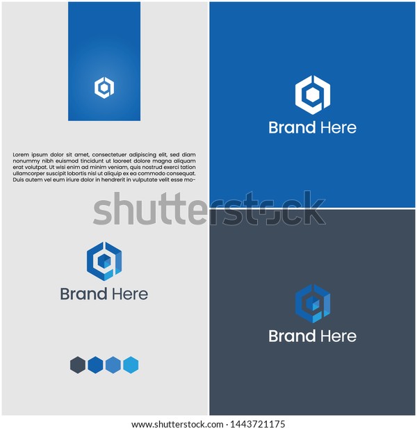Ca Technology Logo Design Business Company Stock Vector (Royalty Free ...