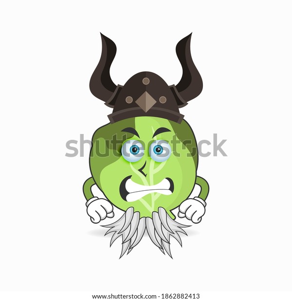Cabbage Mascot Character Becomes Fighter Vector Stock Vector (Royalty ...