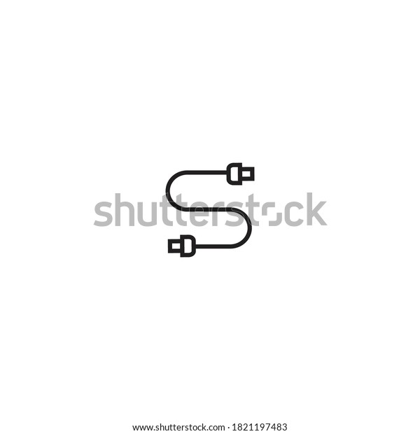 Cabel Power Icon Vector Illustration On Stock Vector (Royalty Free ...