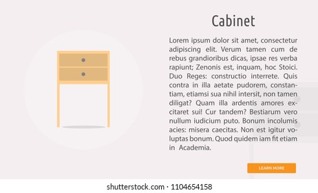 Cabinet Banner Design Stock Vector (Royalty Free) 1104654158 | Shutterstock