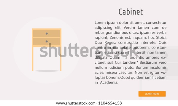 Cabinet Banner Design Stock Vector (Royalty Free) 1104654158 | Shutterstock