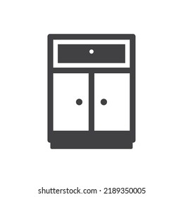 Cabinet Icon Sign Symbol Vector Stock Vector (Royalty Free) 2189350005 ...