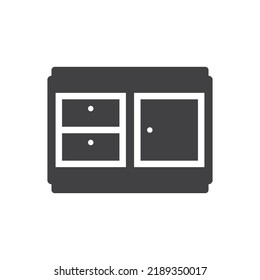 Cabinet Icon Sign Symbol Vector Stock Vector (Royalty Free) 2189350017 ...