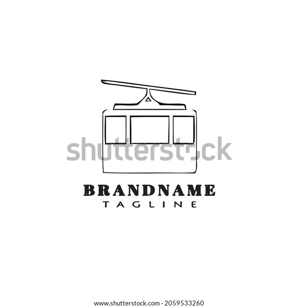 Cable Car Logo Cartoon Icon Design Stock Vector (Royalty Free ...
